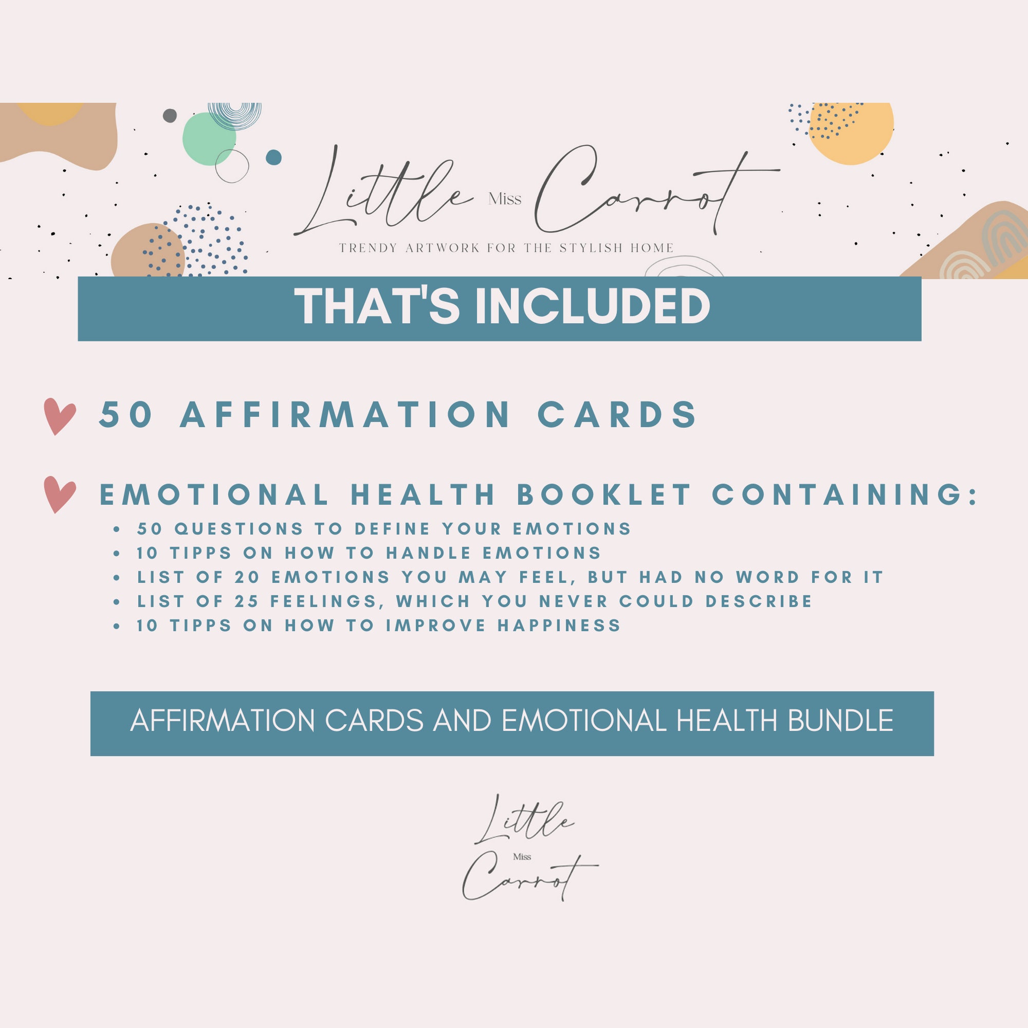 50 Positive Affirmation Cards / Affirmation Cards Printable ...