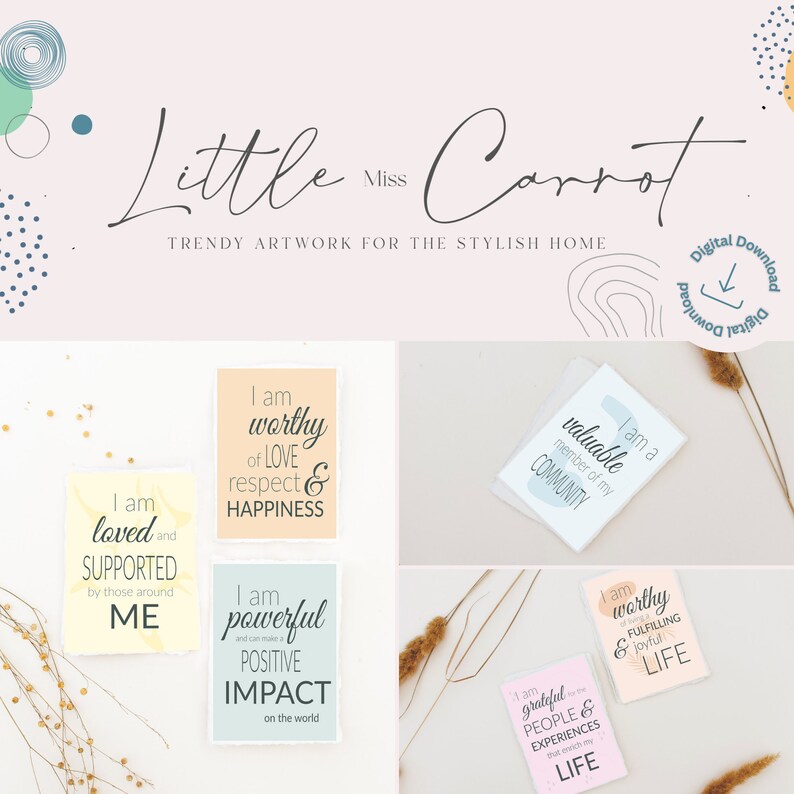50 Positive Affirmation Cards / Affirmation Cards Printable ...