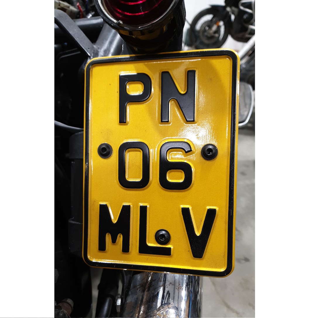 Motorbike Vertical Number Plates 5x7 6.5x6.5 - Etsy UK