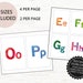 Alphabet Flashcards, ABC Flash Cards, Educational Cards, A-Z Cards ...