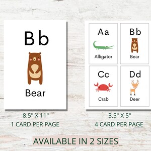 Digital Alphabet Flashcard, ABC Flashcard Printable, Alphabet Printable ...