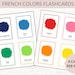 French & English Colors Flashcards, Bilingual Learning (printable PDF ...