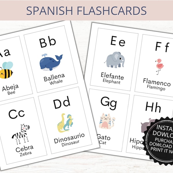 Spanish Alphabet - Etsy