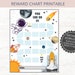 Printable Astronaut Reward Chart, Outer Space Behavior Chart, Children ...