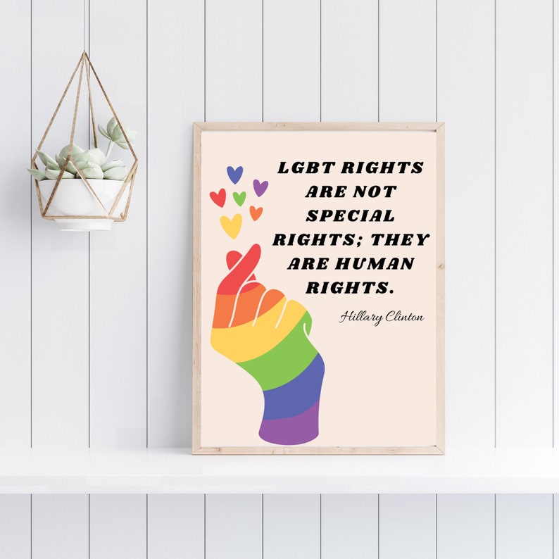 12 LGBTQ+ Printable Quotes, LGBT History Month, Inclusion Poster School ...