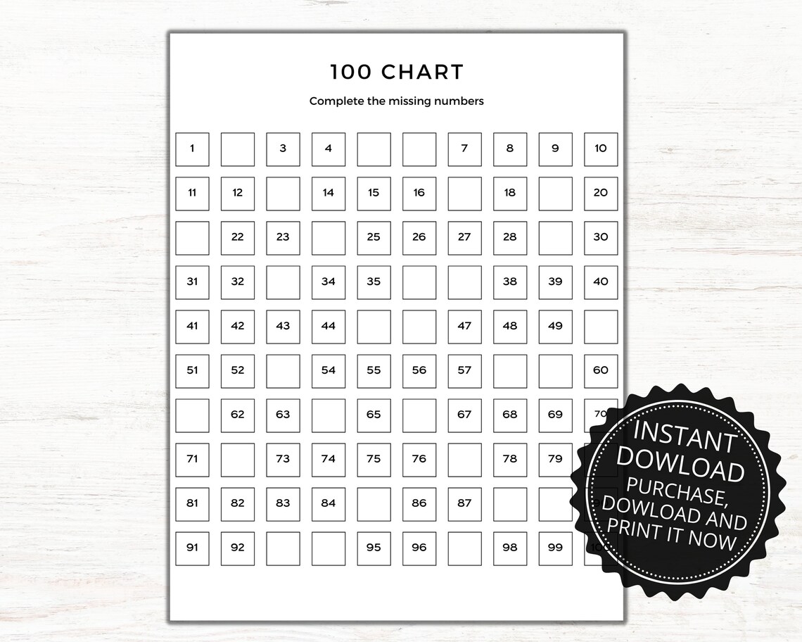 Printable Missing Numbers Worksheet, 10 Math Worksheet for Kindergarten ...
