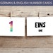 Bilingual Number Flashcards 0-20 – German & English, Rainbow Print (PDF ...