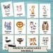 French & English Animal Flashcards, Printable Bilingual Animals Flash ...