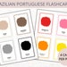 Portuguese & English Color Flashcards, Printable Bilingual Colours ...
