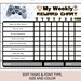 Editable Gaming Reward Chart, Kids Behavior Chart, Children Routine ...