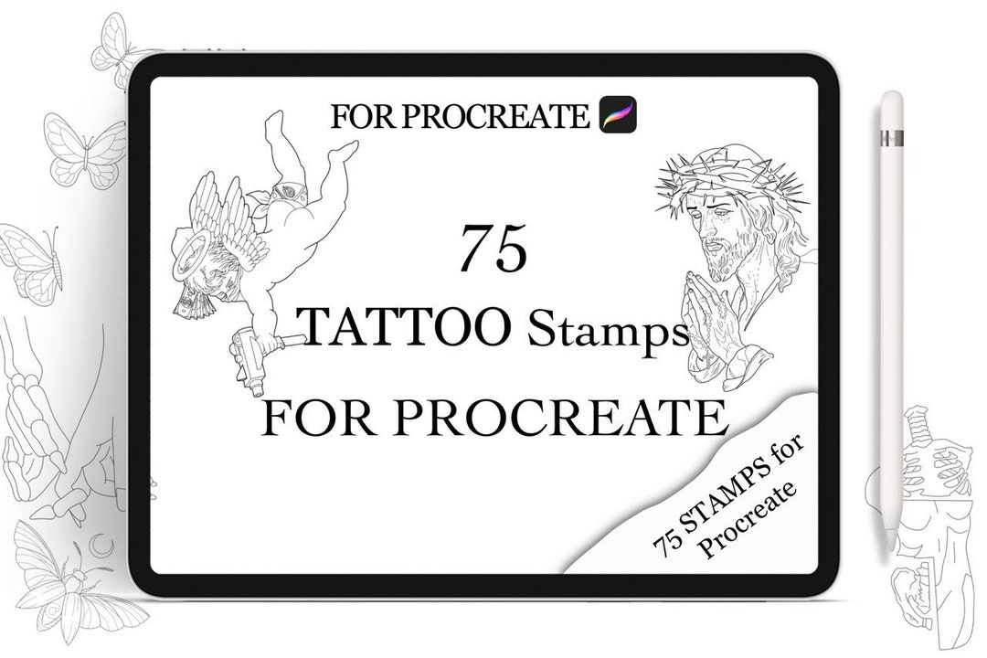 75 TATTOO Stumps for PROCREATE - Etsy
