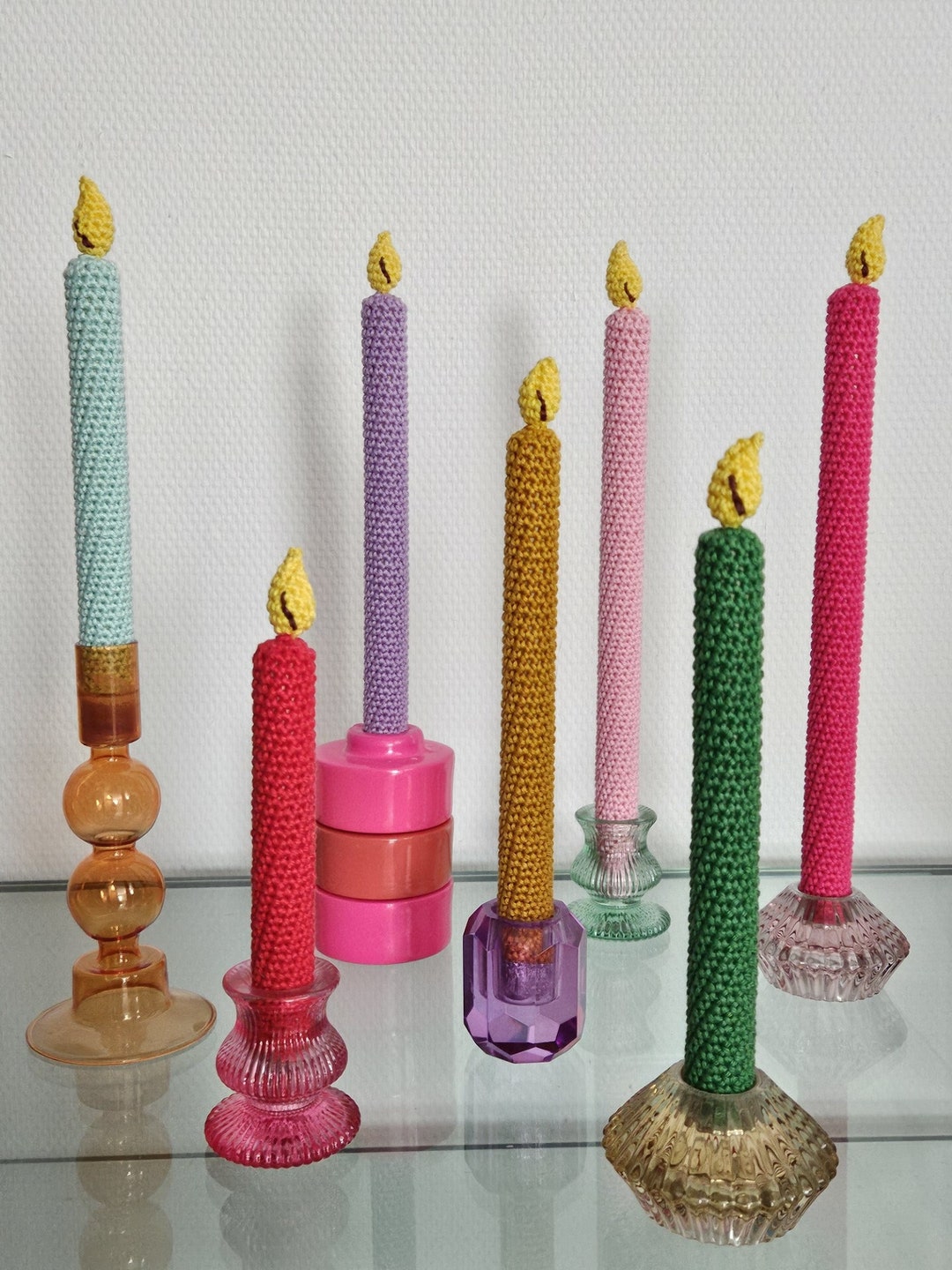 Crocheted Candle, #crochetedcandle (dutch Pattern) - Etsy