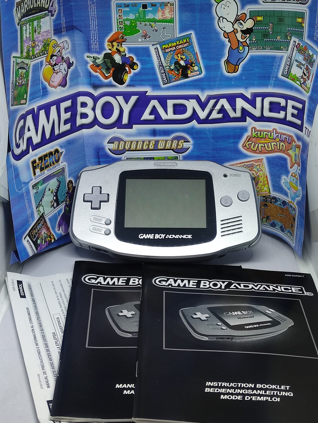 Nintendo Game Boy Advance, Limited Edition Platinum - Etsy