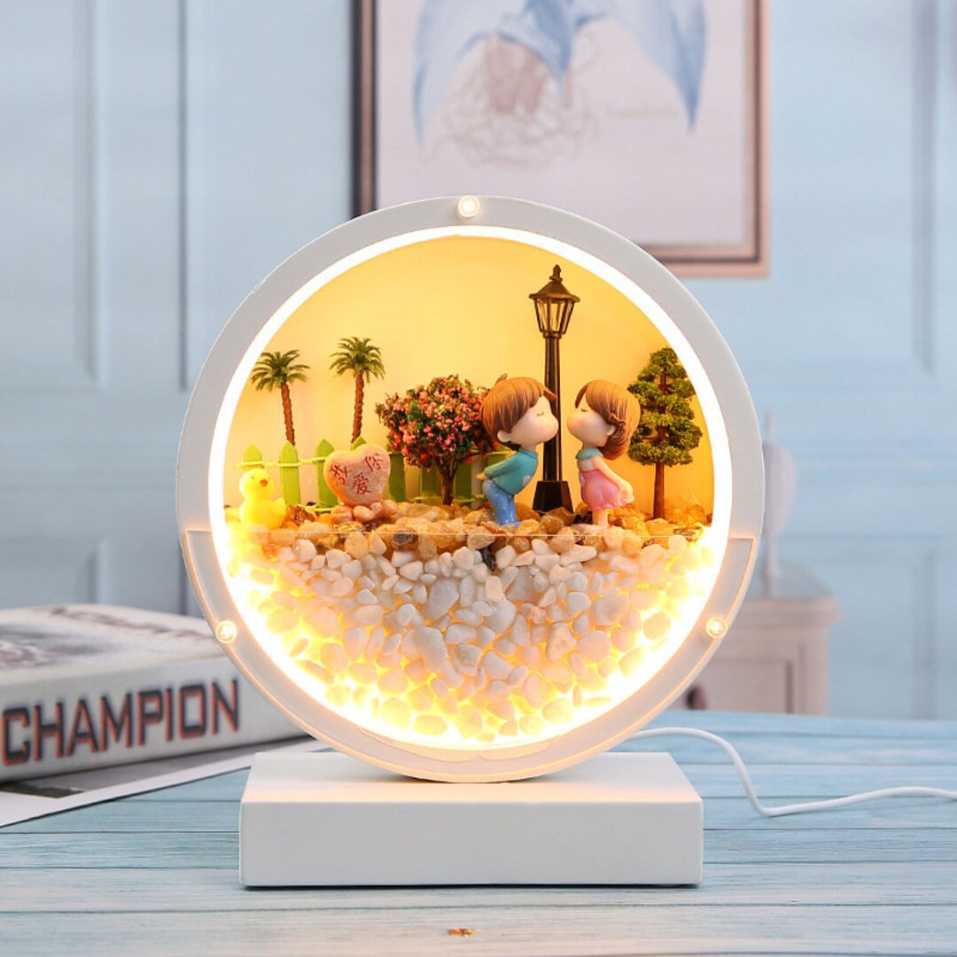 Table Lamp Decoration Landscape Theme Worlds - Etsy