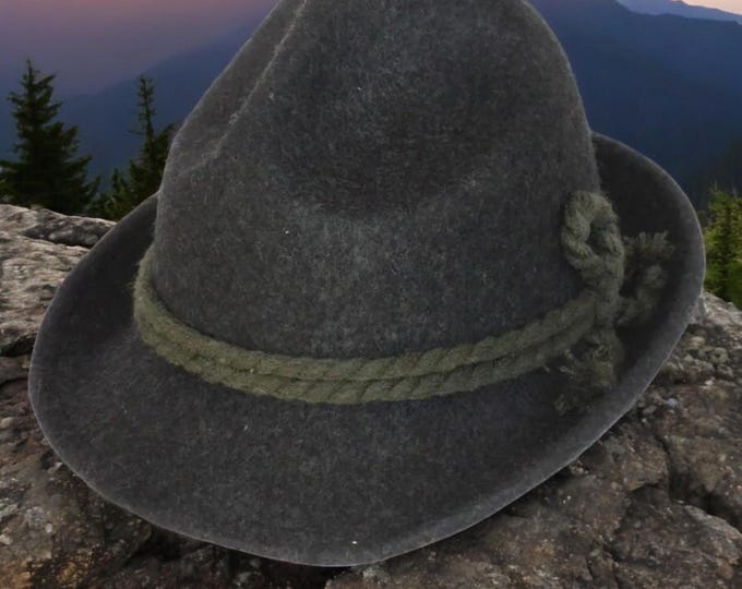 Austrian Bavarian Vintage Brown Zapf Gasteiner Top Hat, Wool, Cord - Etsy