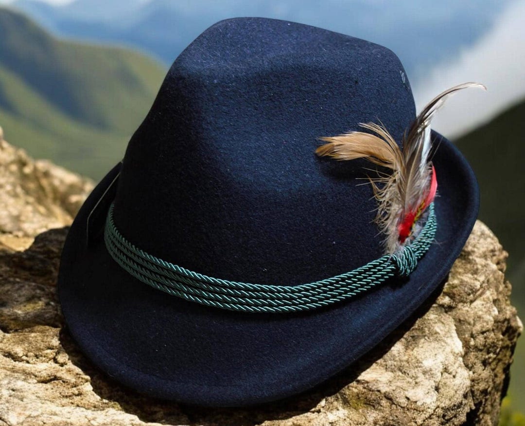Elegant Women's Fedora Traditional Hat - Wool Hat, Felt Hat Made of 100 ...