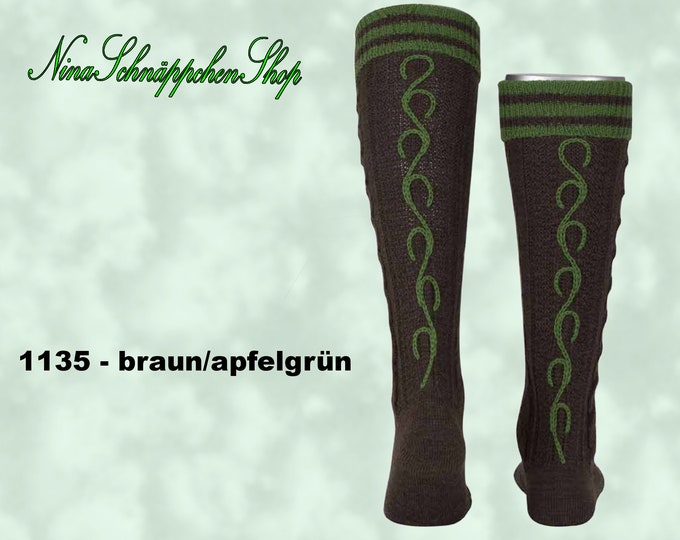 Traditional Bavarian Calf Socks Loferl prien handknitted on Order Entry ...