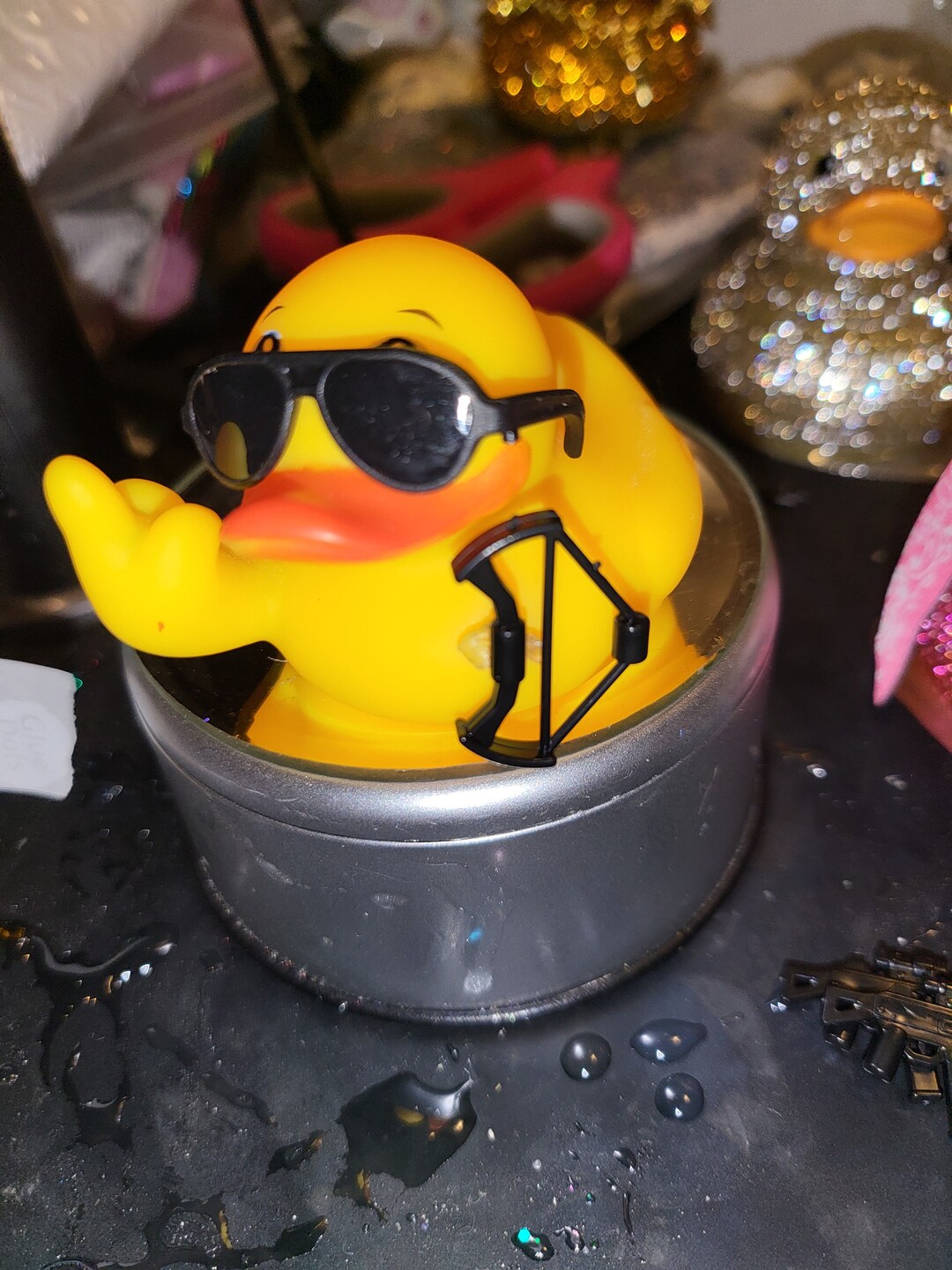 New Mini Middle Finger With Glasses and Rubber Ducks - Etsy