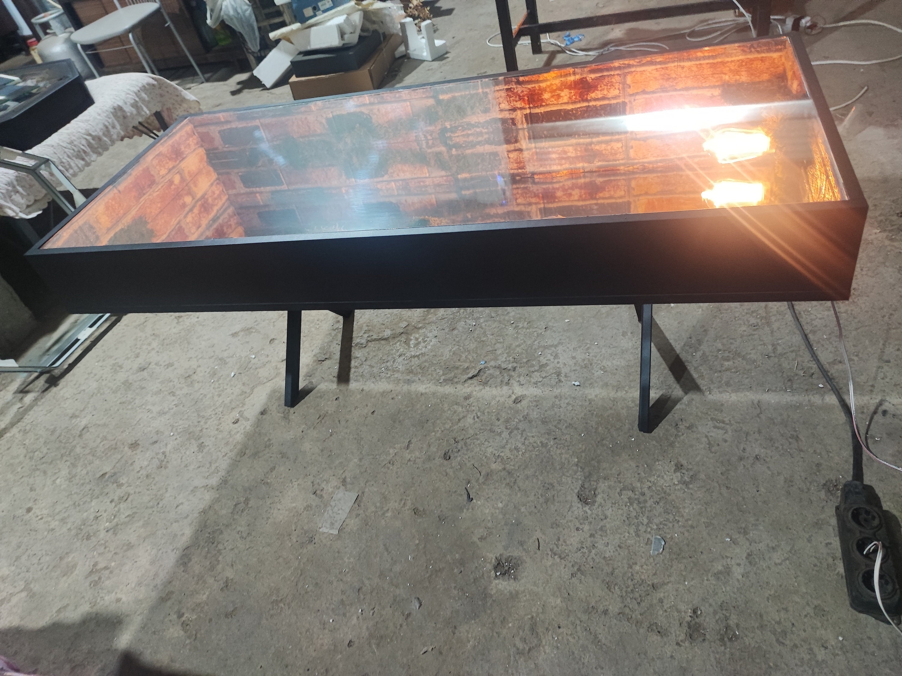 Table Neon Infinity Mirror | Table Infinity Neon Art | Neon İnfinity ...