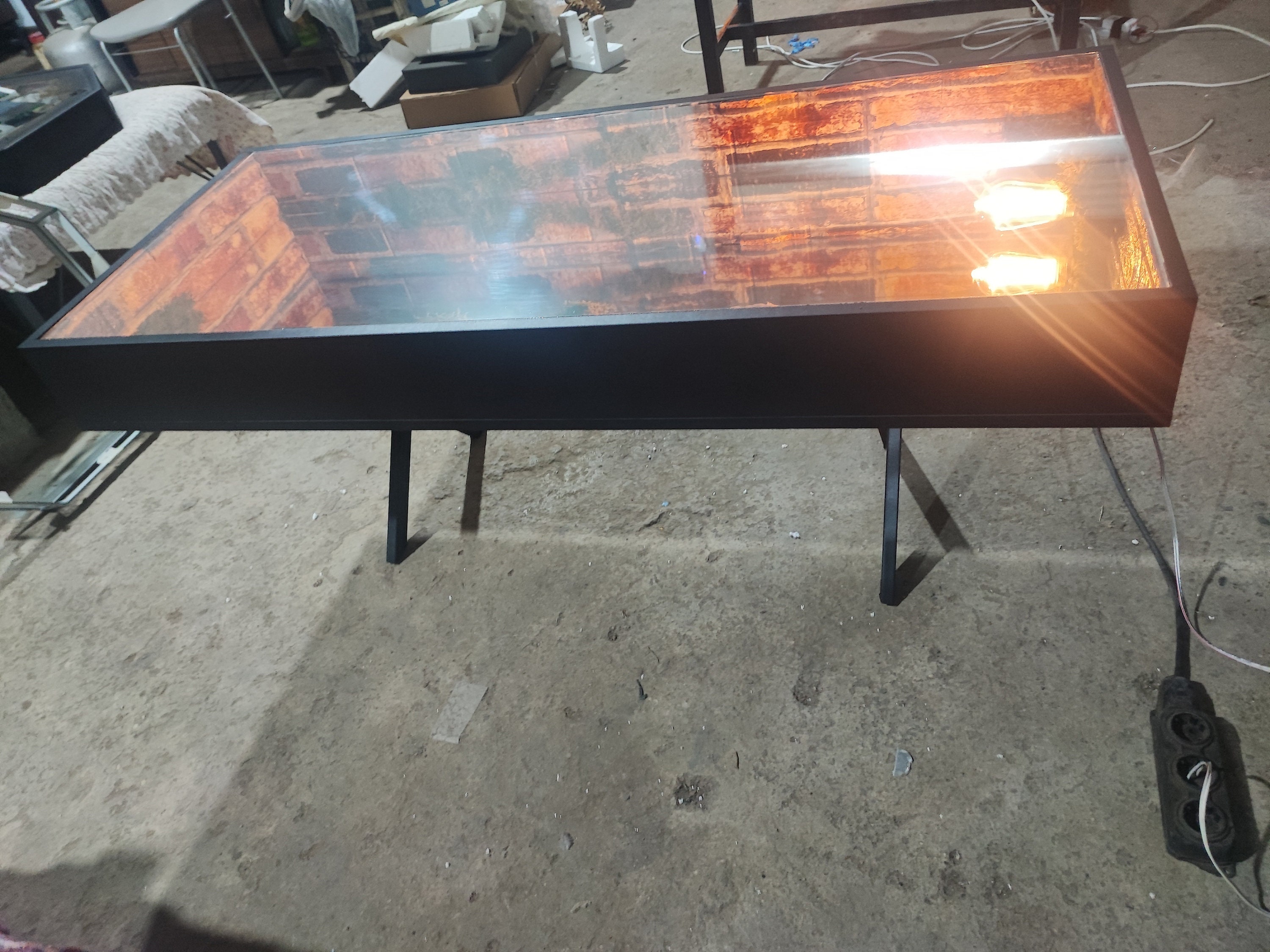 Table Neon Infinity Mirror | Table Infinity Neon Art | Neon İnfinity ...