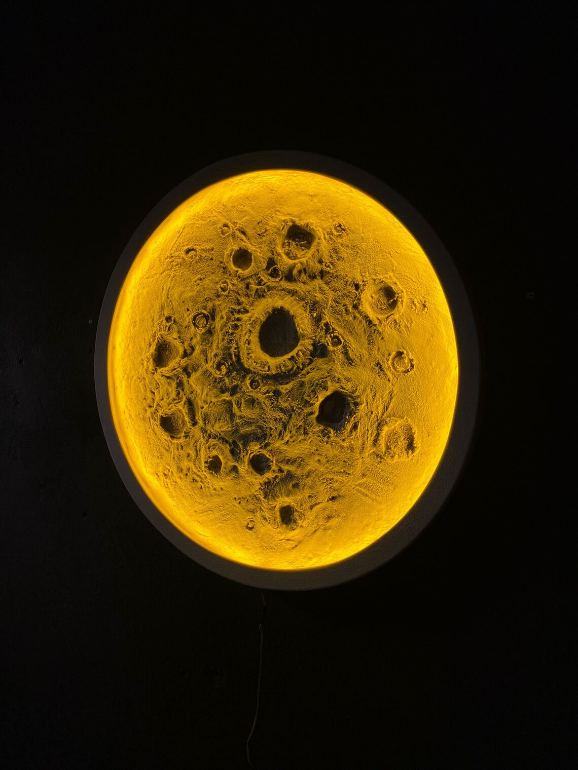 Moon Wall Decor Moon Surface Light Neon Art Neon Wall Aart Neon ...