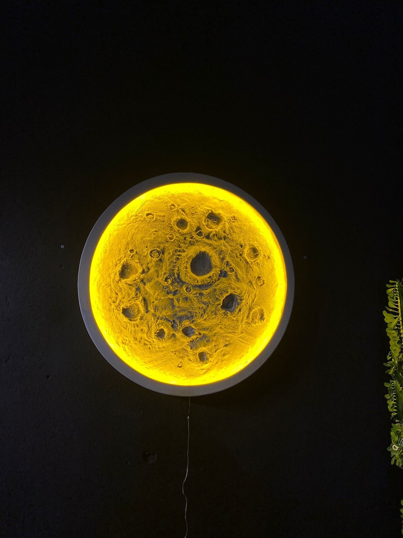 Moon Wall Decor | Moon Surface Light Neon Art | Neon Wall Aart | Neon ...