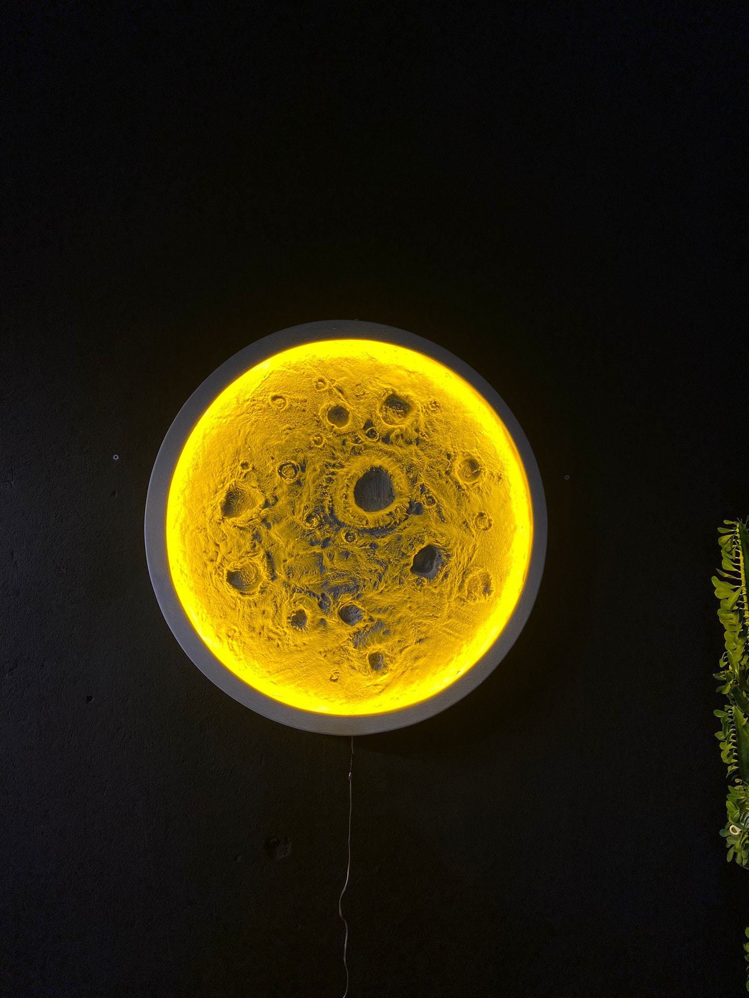 Moon Wall Decor | Moon Surface Light Neon Art | Neon Wall Aart | Neon ...