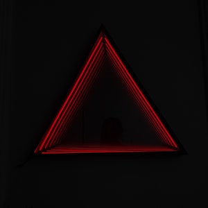 Infinity Mirror Triangle LED Wall Lamp, Geometric RGB Colour Changing ...