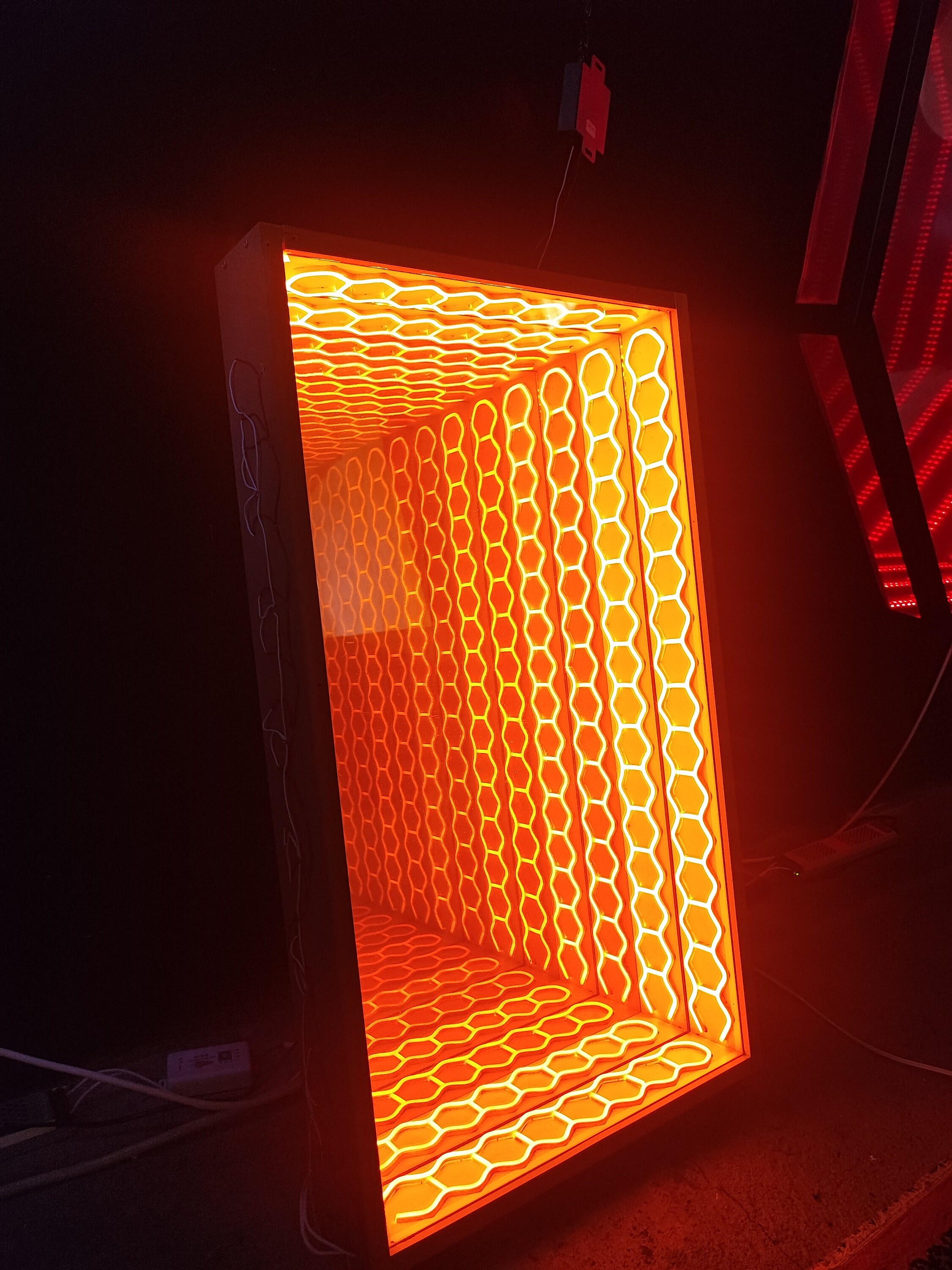 Neon Infinity Mirror | Infinity Neon Art | Neon İnfinity | Neon ...