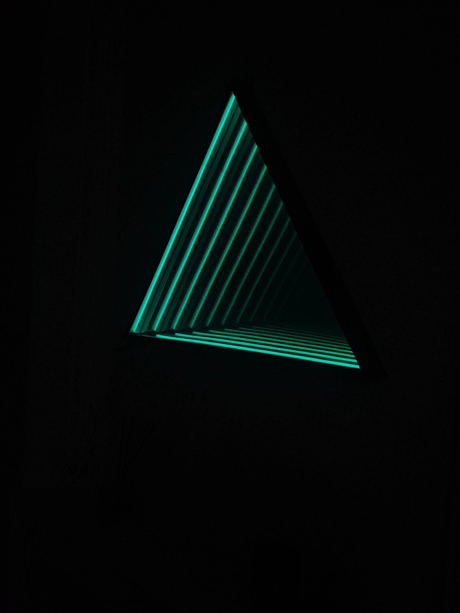 Infinity Mirror Triangle LED Wall Lamp Geometric RGB Colour - Etsy