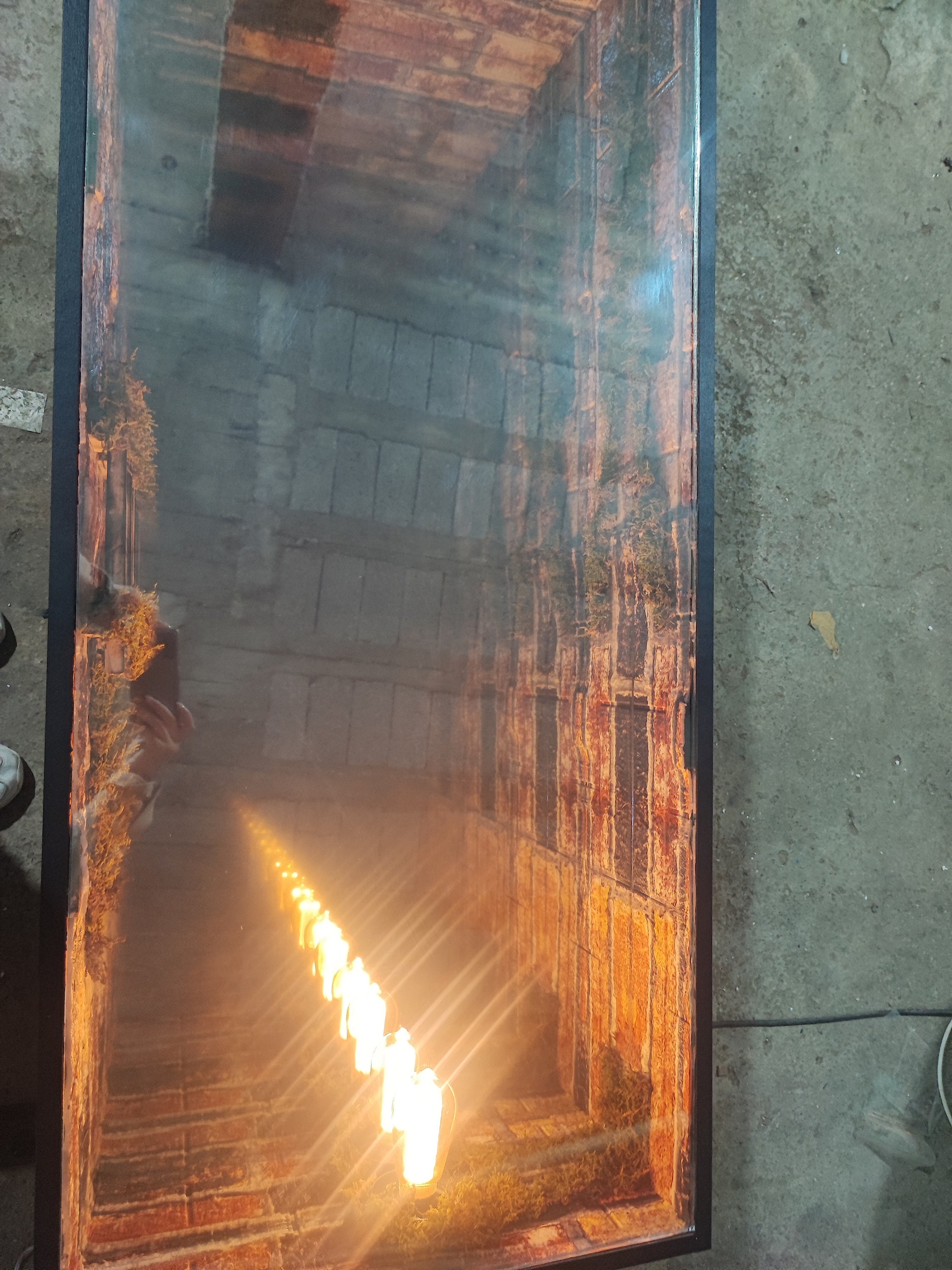 Table Neon Infinity Mirror | Table Infinity Neon Art | Neon İnfinity ...