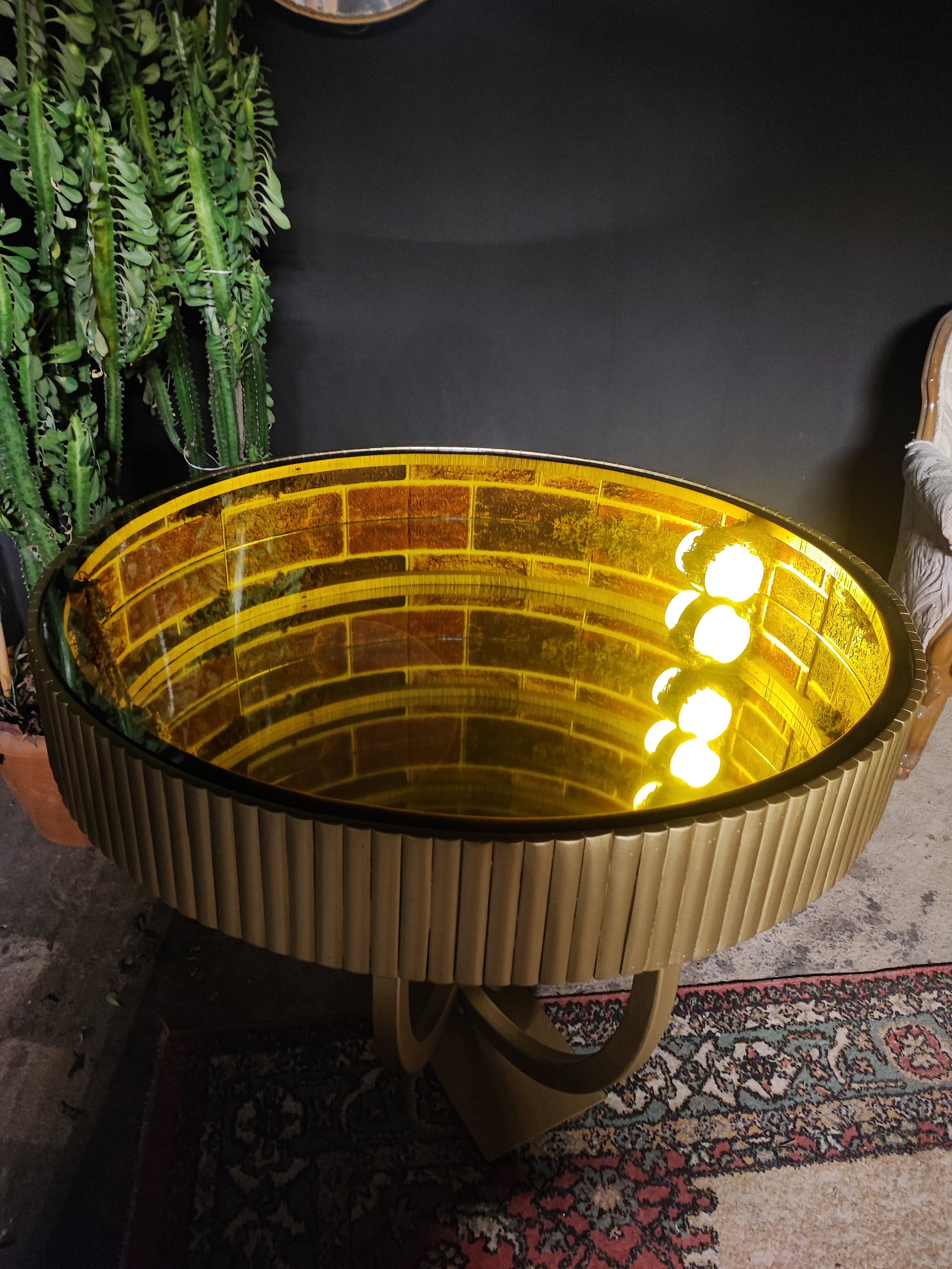 Table Neon Infinity Mirror | Table Infinity Neon Art | Neon İnfinity ...