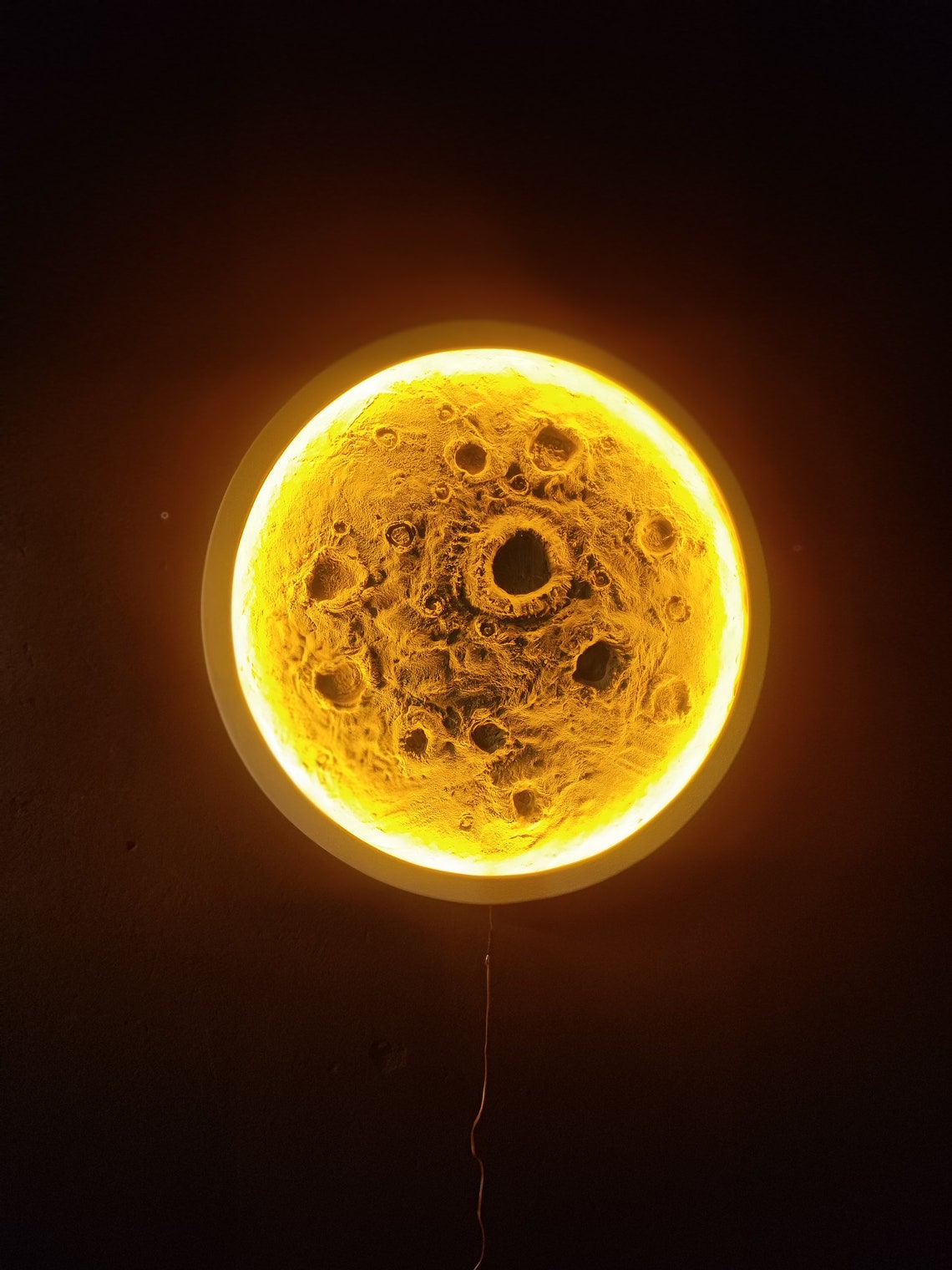 Moon Wall Decor Moon Surface Light Neon Art Neon Wall Aart Neon ...