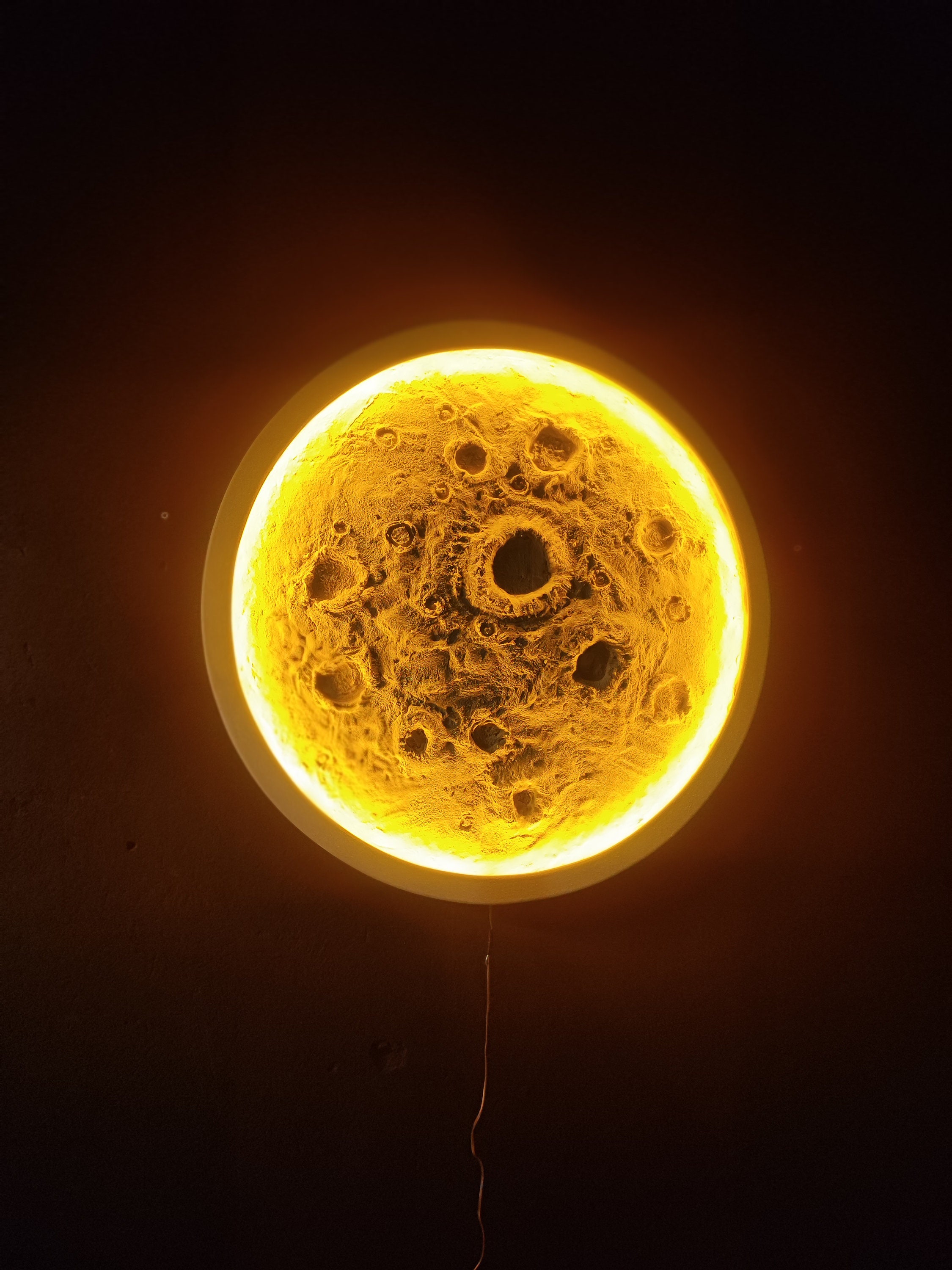 Moon Wall Decor | Moon Surface Light Neon Art | Neon Wall Aart | Neon ...