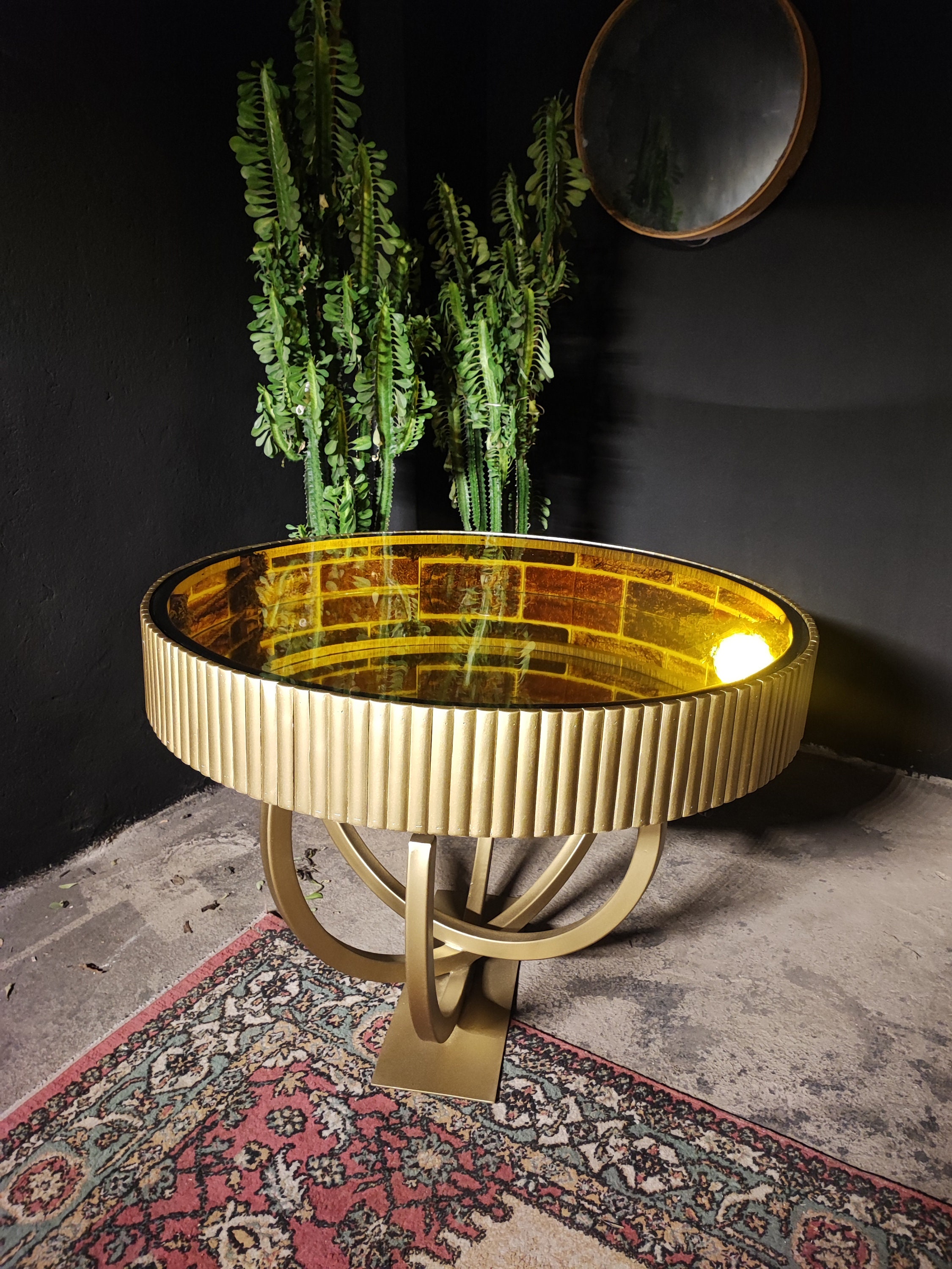 Table Neon Infinity Mirror | Table Infinity Neon Art | Neon İnfinity ...