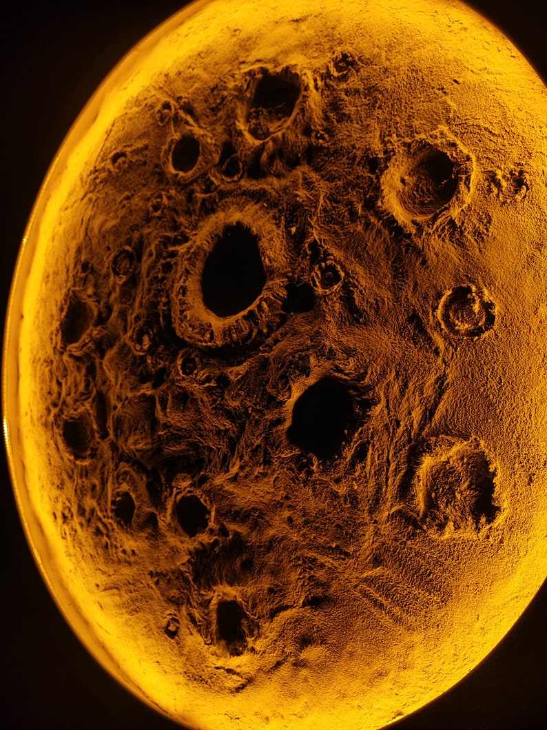 Moon Wall Decor | Moon Surface Light Neon Art | Neon Wall Aart | Neon ...