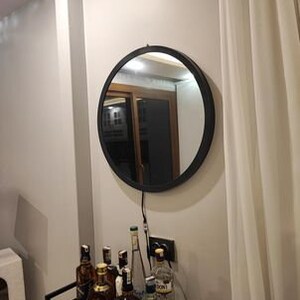 Infinity Mirror Round LED Wall Lamp, Geometric RGB Colour Changing Wall ...