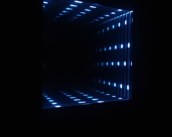 Infinity Mirror Octagon LED Wall Lamp, Animated RGB Colour Changing ...