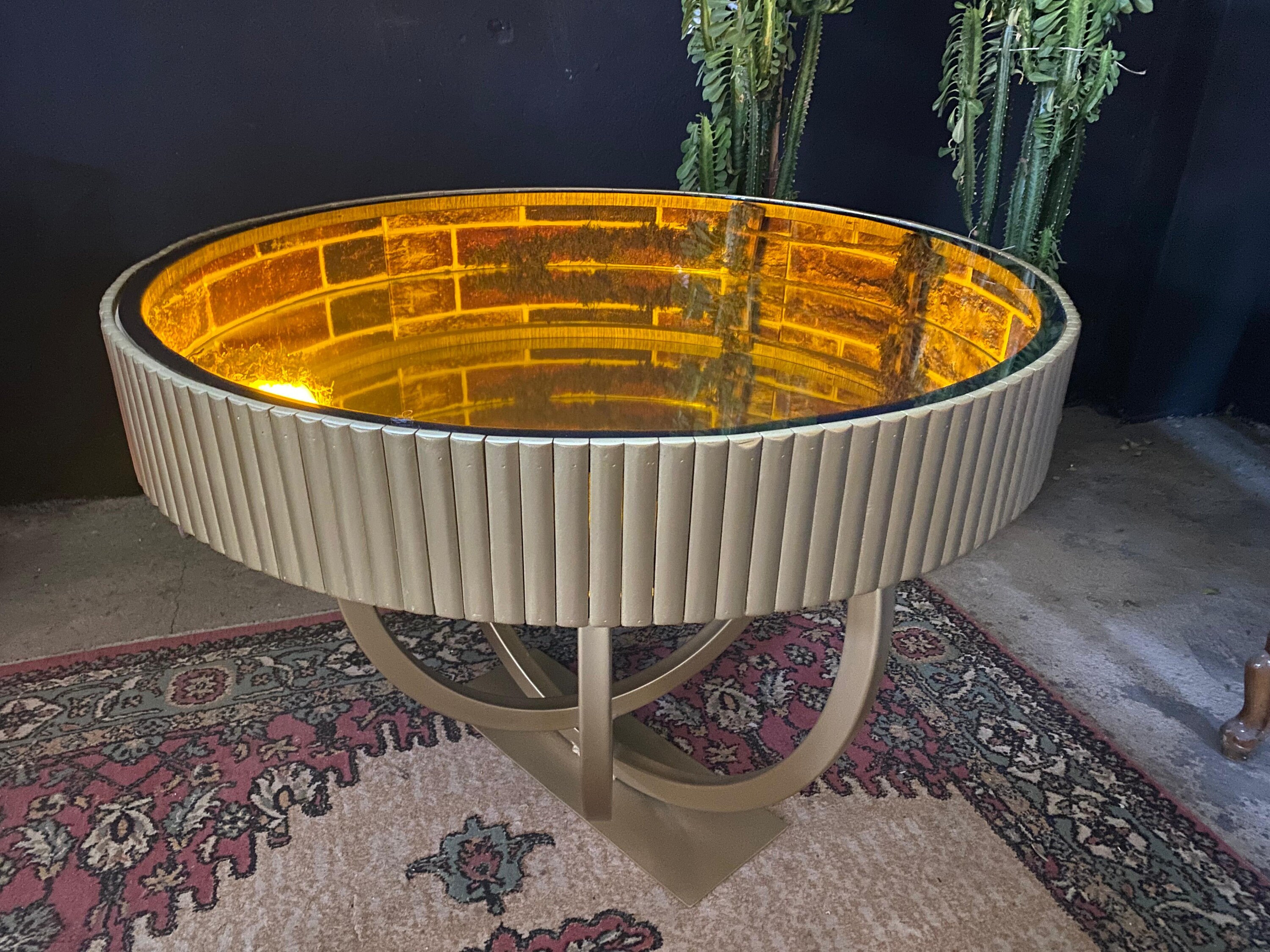 Table Neon Infinity Mirror | Table Infinity Neon Art | Neon İnfinity ...