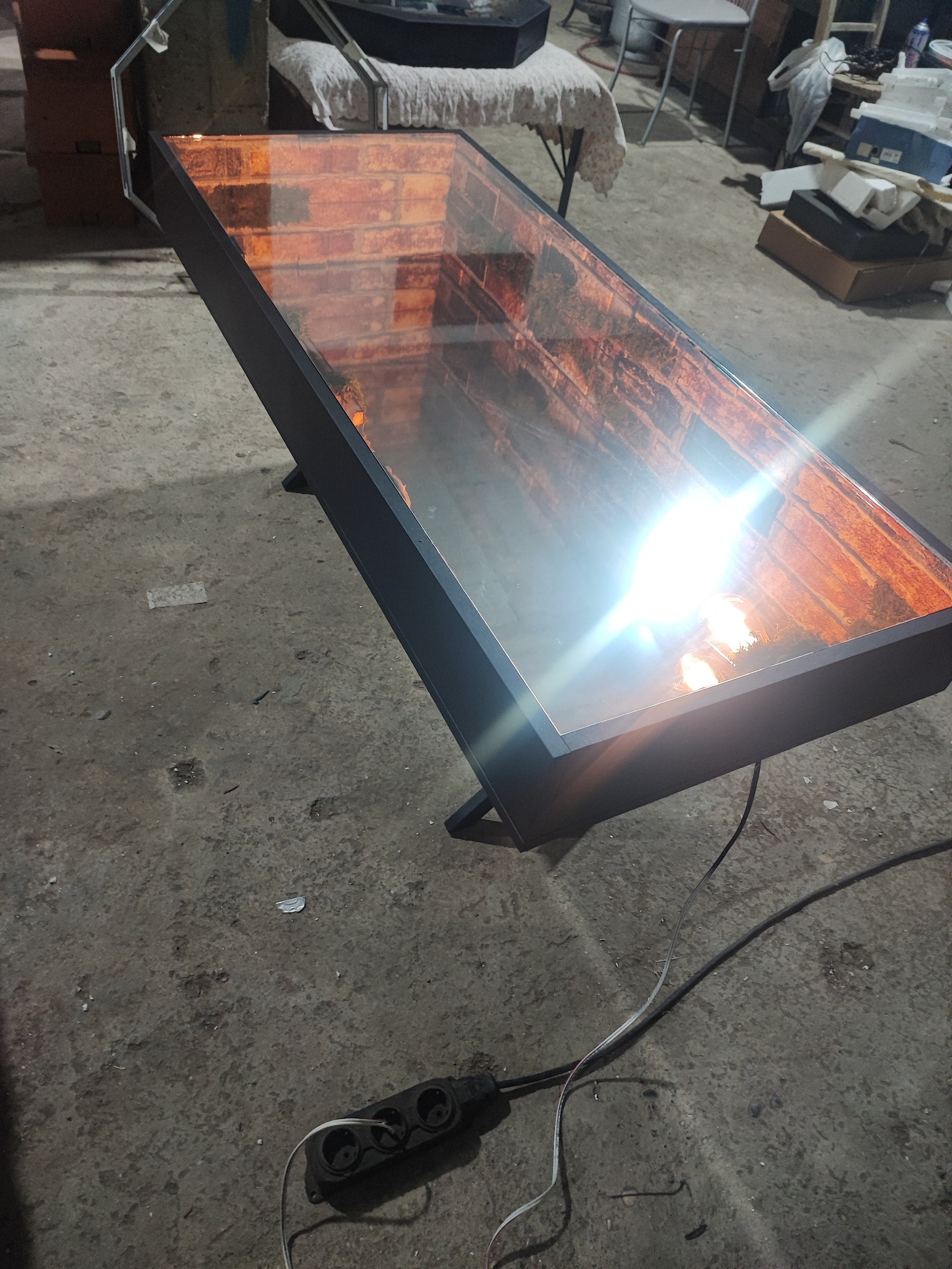 Table Neon Infinity Mirror | Table Infinity Neon Art | Neon İnfinity ...