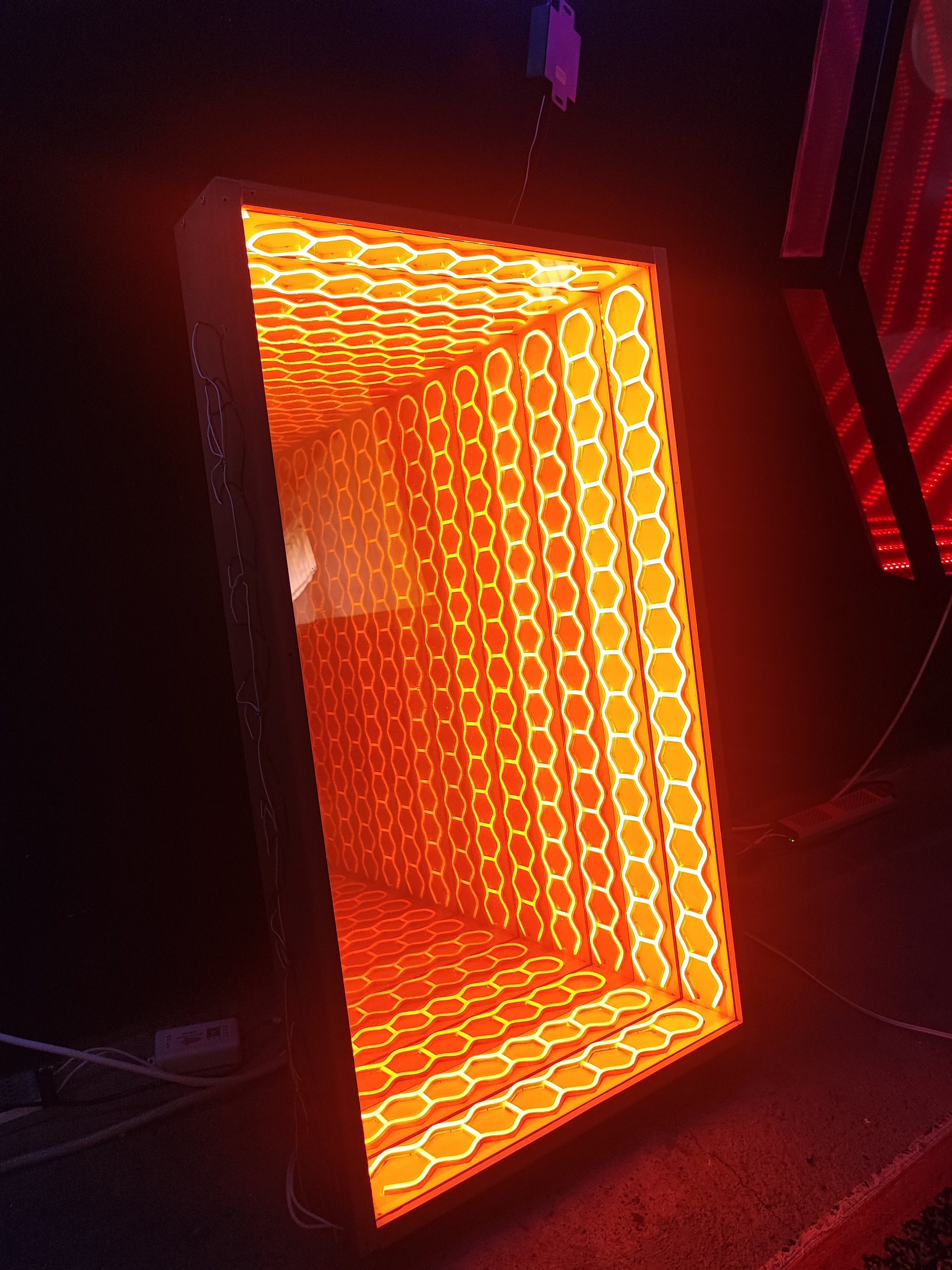Neon Infinity Mirror | Infinity Neon Art | Neon İnfinity | Neon ...