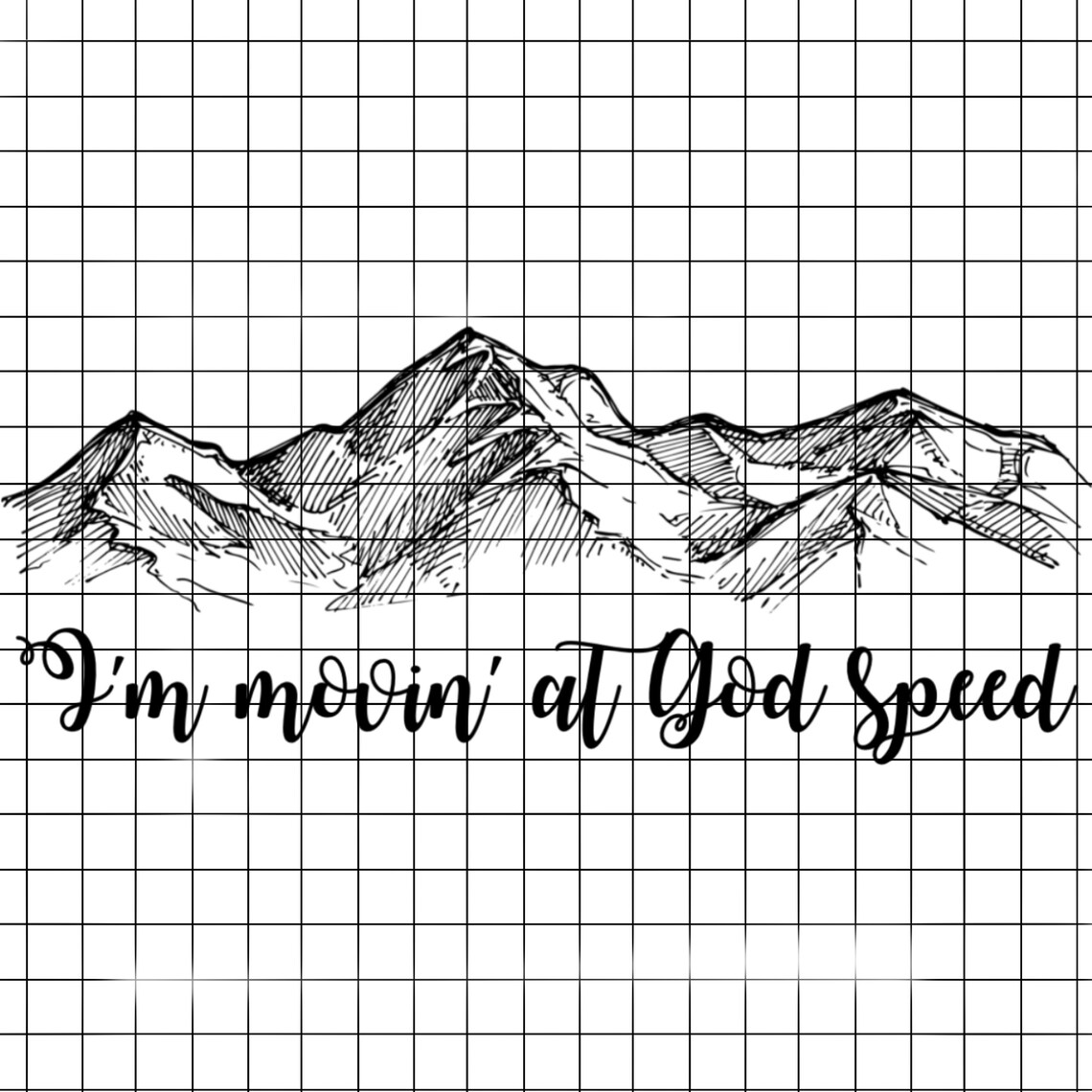 Zach Bryan Movin at God Speed - Etsy