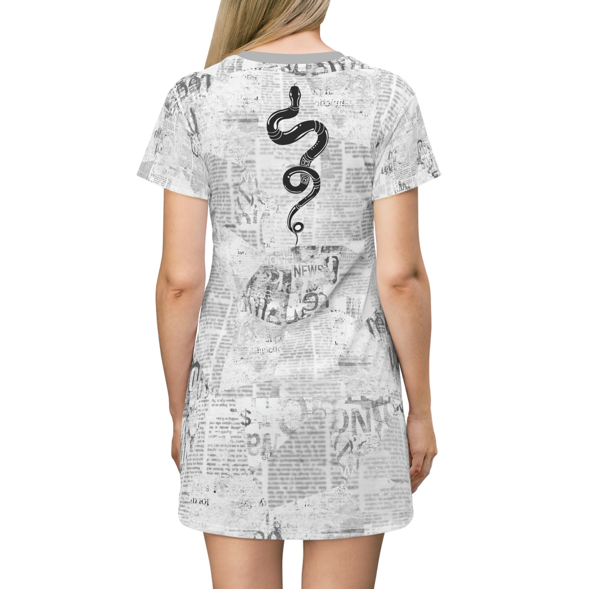 Reputation Album Tshirt Dress / Taylor Swift Dress / Newsprint - Etsy