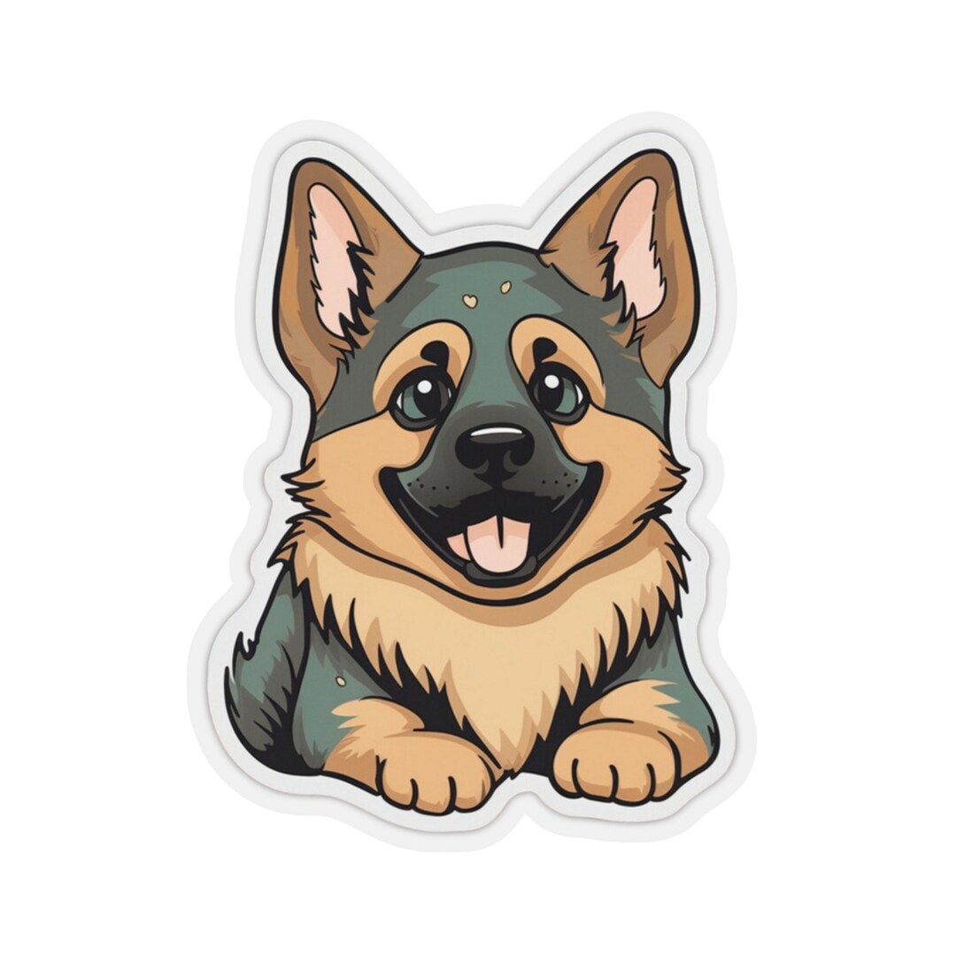 German Shepherd Dog Vinyl Sticker Multiple Sizes 2, 3, 4, 6 Indoor Use ...