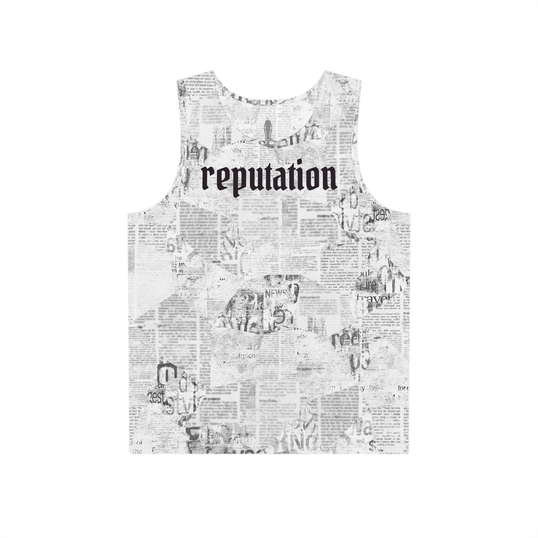 Reputation Album Men's Tank / Taylor Swift Tank Top / Newsprint Tank ...