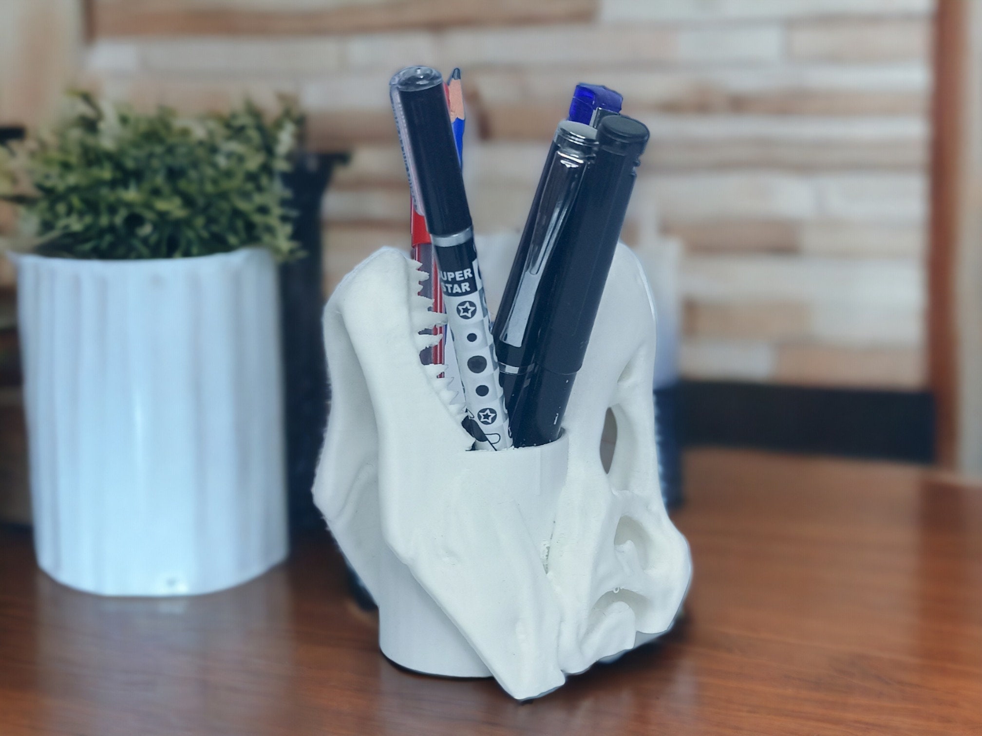 3D Printed T-rex Pen Holder: Jurassic Desk Organizer - Etsy