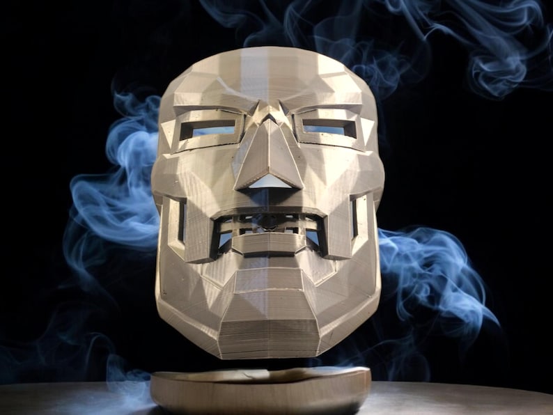 DOOM Guy Mask - 3D Printed Doom Slayer Helmet for Cosplay, Halloween ...