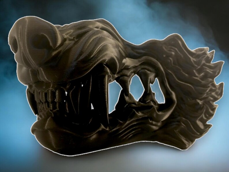 Wolf Cosplay Mask - 3D Printed Furry Mask for LARP, Costume, Cosplay ...