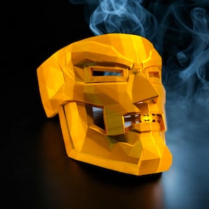 DOOM Guy Mask - 3D Printed Doom Slayer Helmet for Cosplay, Halloween ...