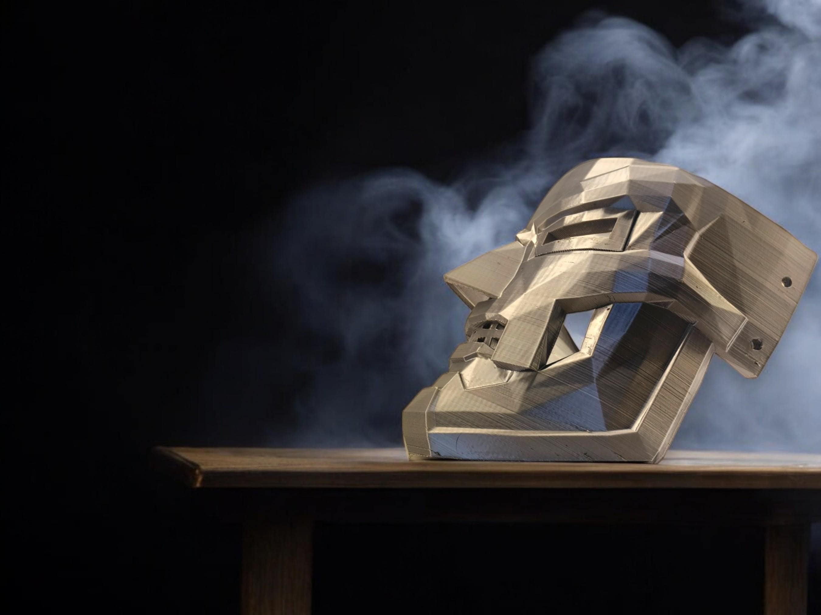 DOOM Guy Mask - 3D Printed Doom Slayer Helmet for Cosplay, Halloween ...